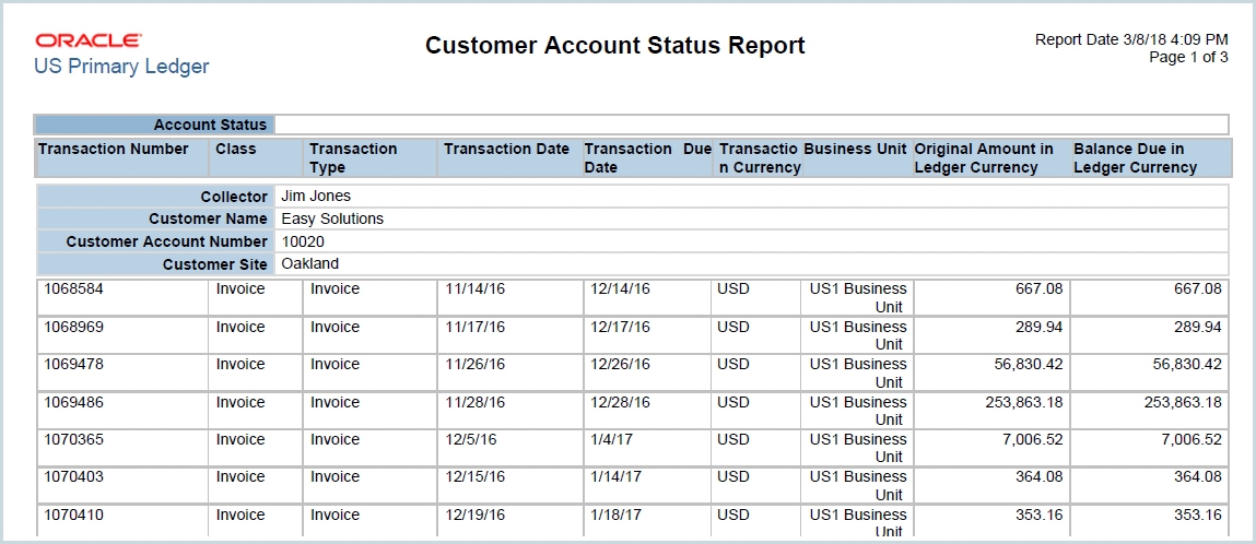 Reviewing Open Items and Outstanding Balances | Free Oracle Cloud ...